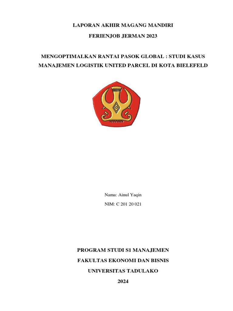 Laporan MAGANG FJ2024 AINUL YAQIN | PDF | Karier & Perkembangan