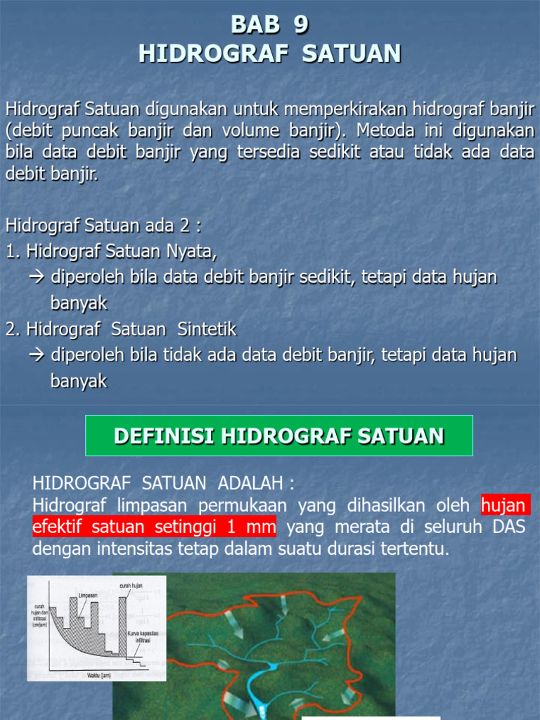 Bab-9-Hidrograf Satuan | PDF