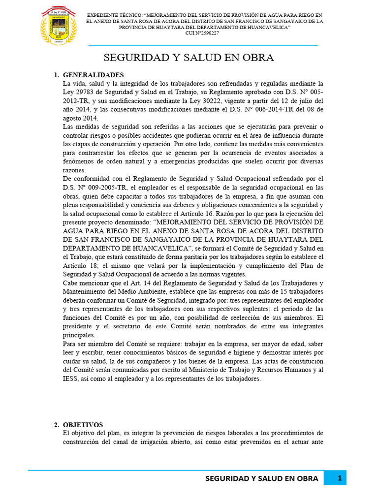 Seguridad y Salud en Obra | PDF | Guante | Seguridad y salud ocupacional