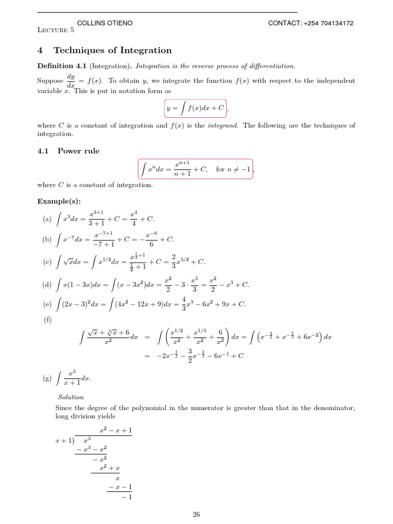 CALCULUS-II Lec Notes (Set 2) | PDF | Trigonometric Functions ...