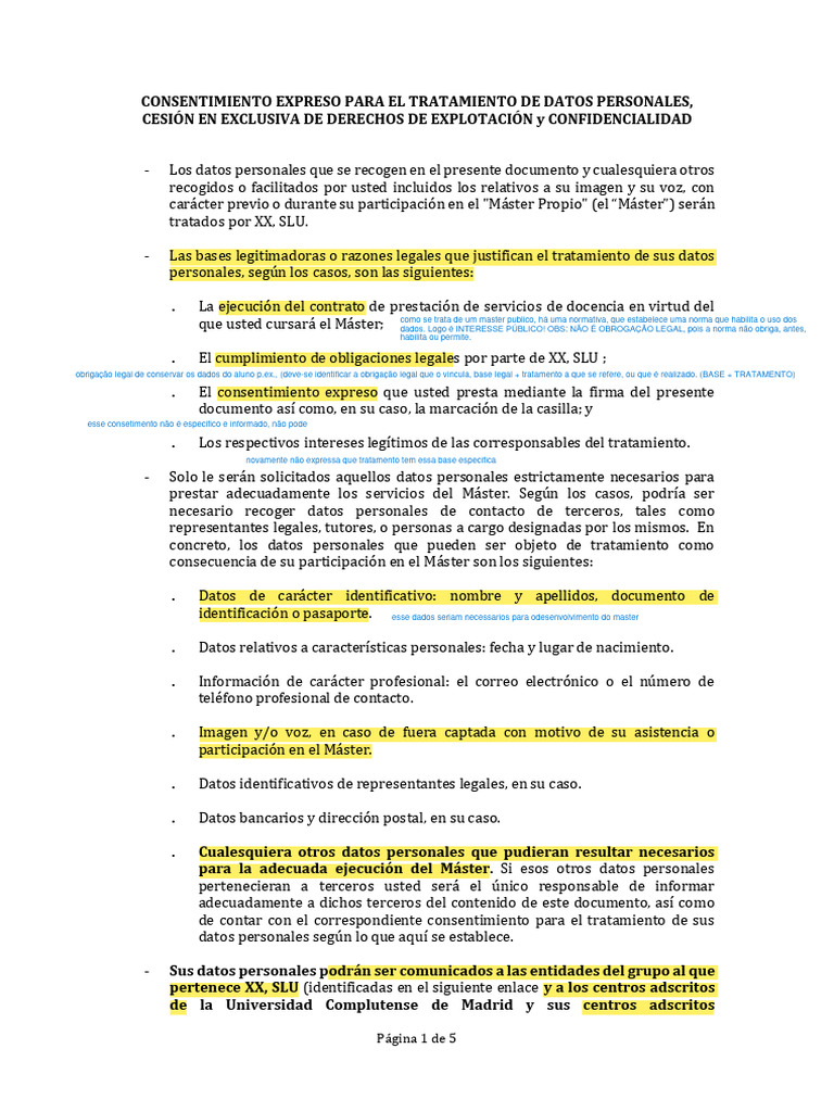 2023. DICTAMEN. ALUMNOS. CONVENIO DE PRÁCTICAS.BASES DE LEGITIMACIÓN Y ...