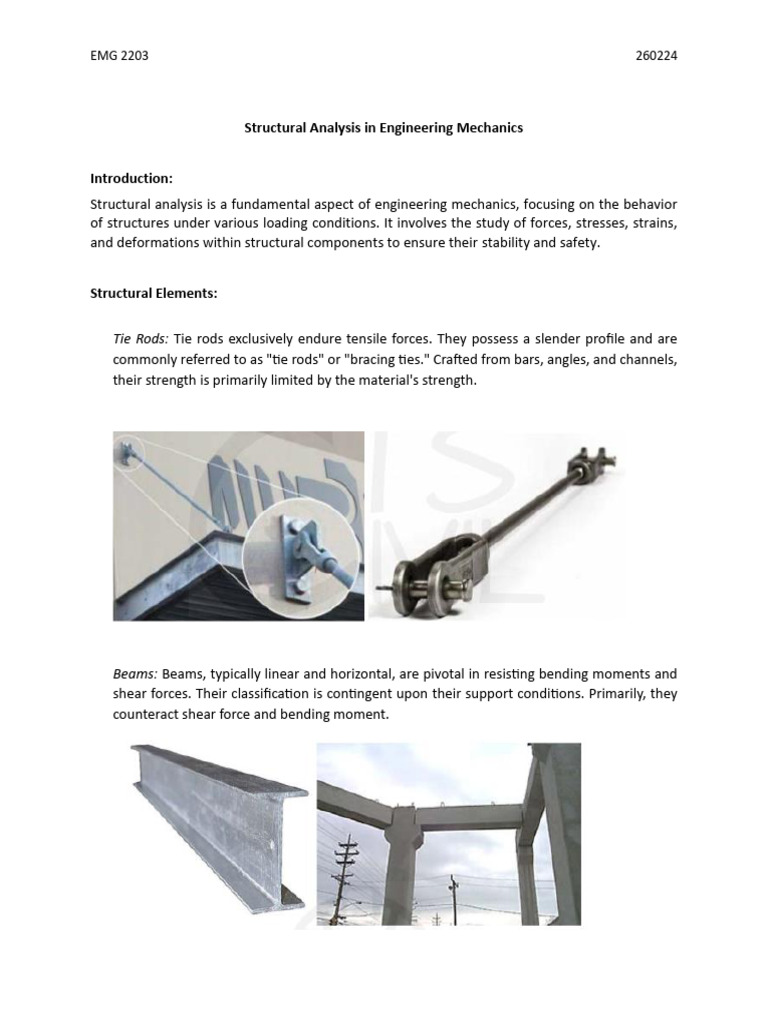 Structural Analysis 260224 | PDF | Beam (Structure) | Truss
