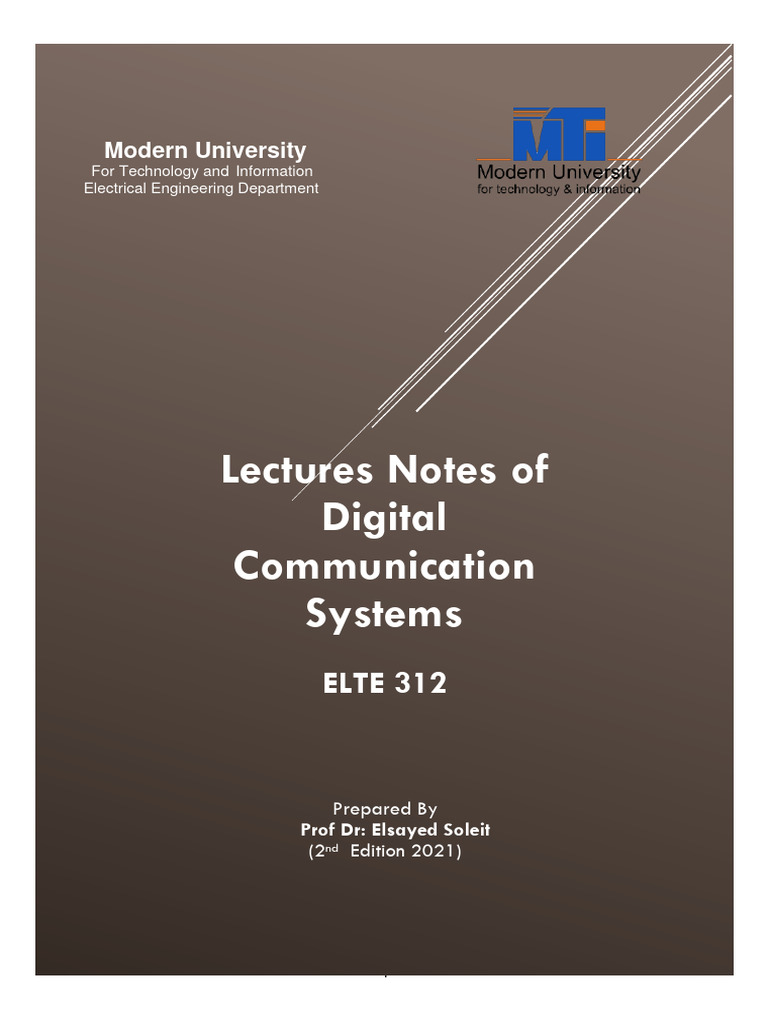 Digital Comm Bokk | Download Free PDF | Modulation | Communications System