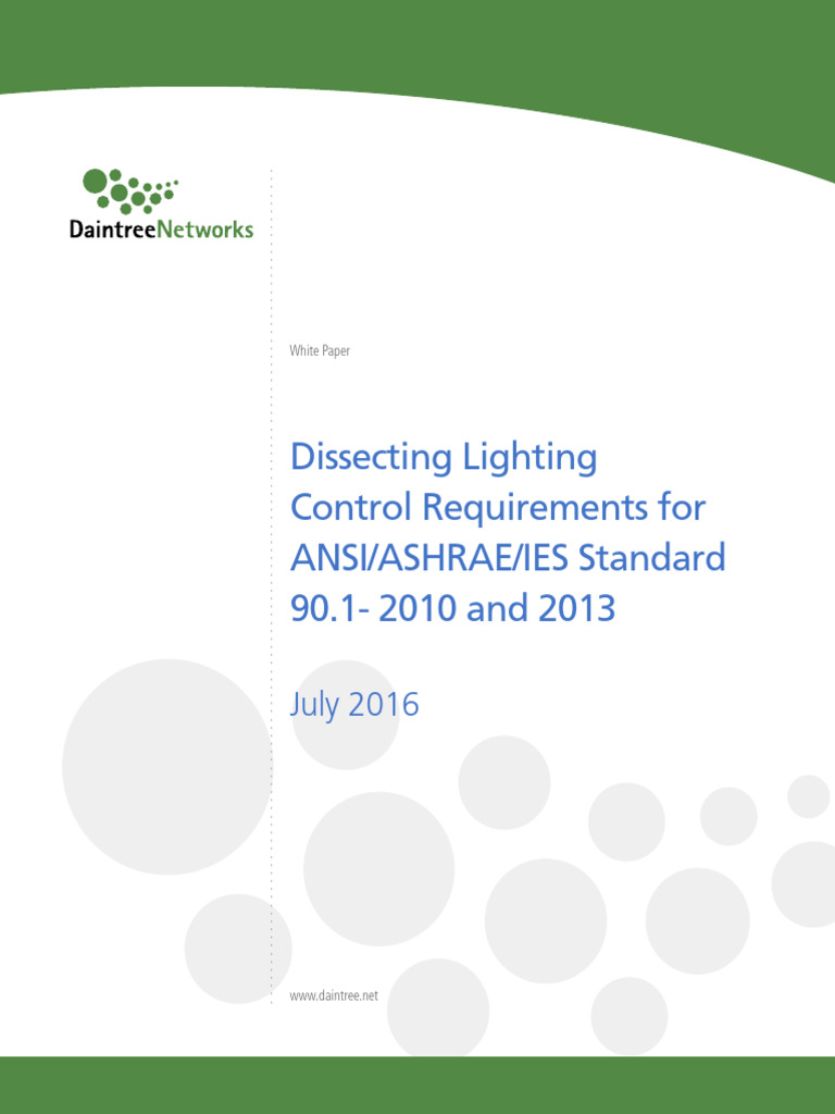 Whitepaper Dissecting Lighting Control Requirements ASHRAE | PDF ...