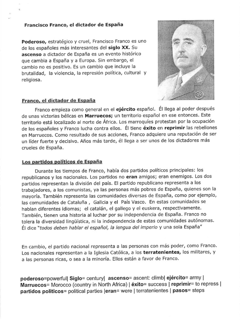 Franco Reading | PDF