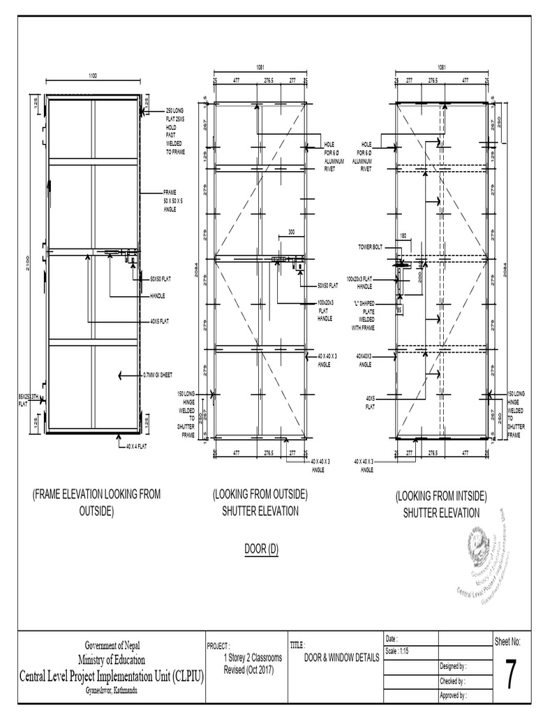 Door | PDF | Rivet | Door