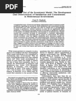 Investment Model of Commitment Processes | PDF | Interpersonal ...