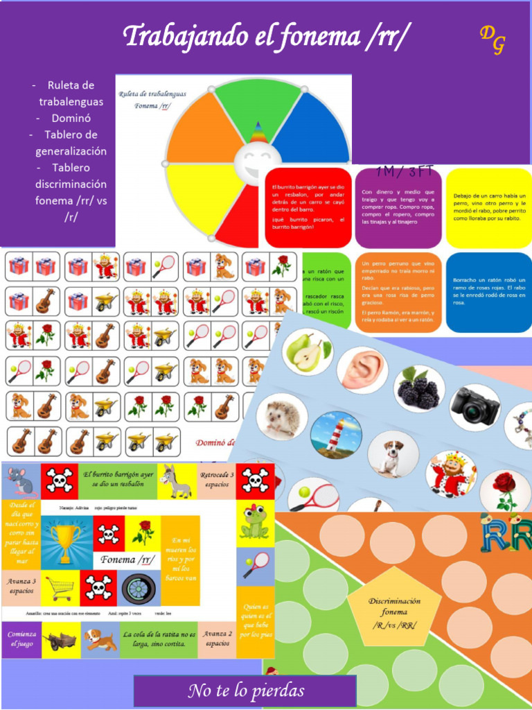 Pack generalización fonema rr pdf | PDF