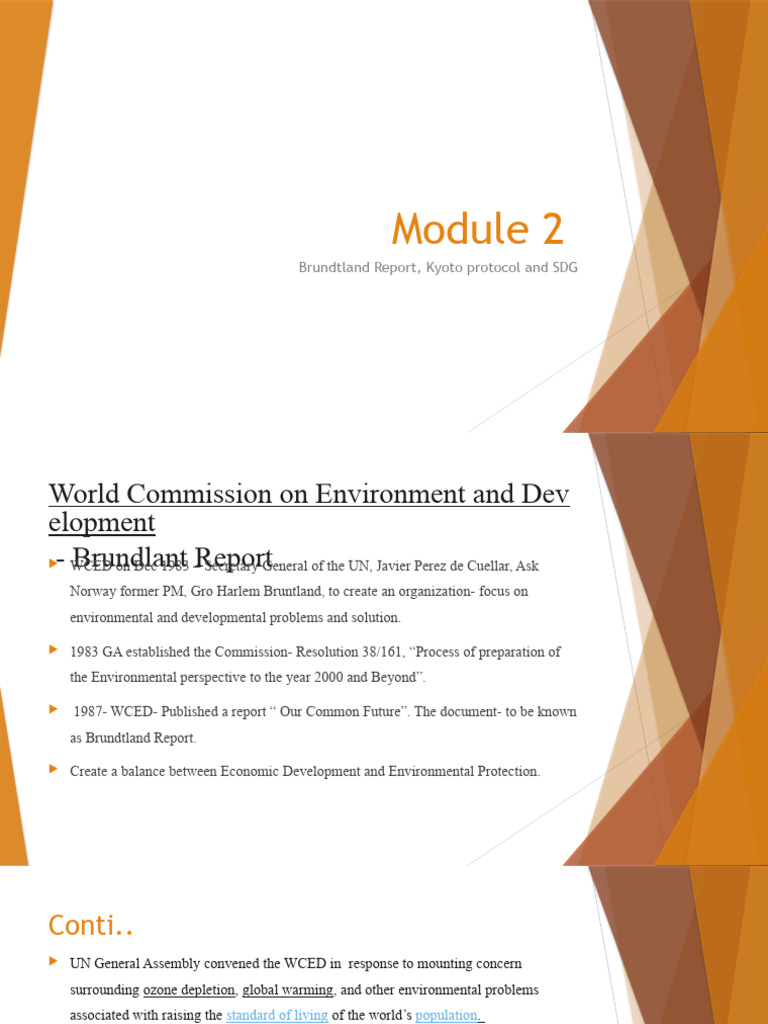 Module 2 Kyoto Protocol and SDG | PDF | Kyoto Protocol | Sustainability