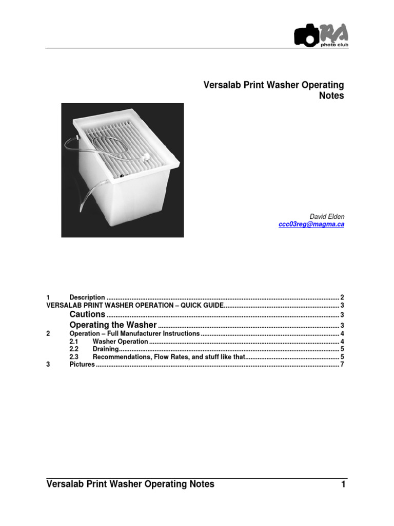 Versalab Washer | PDF | Washing Machine | Water