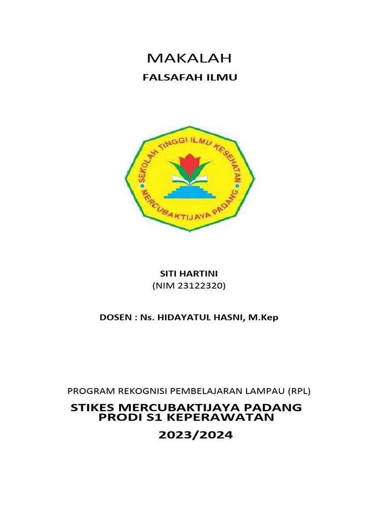 Falsafah KEPERAWATAN | PDF Falsafah KEPERAWATAN | PDF