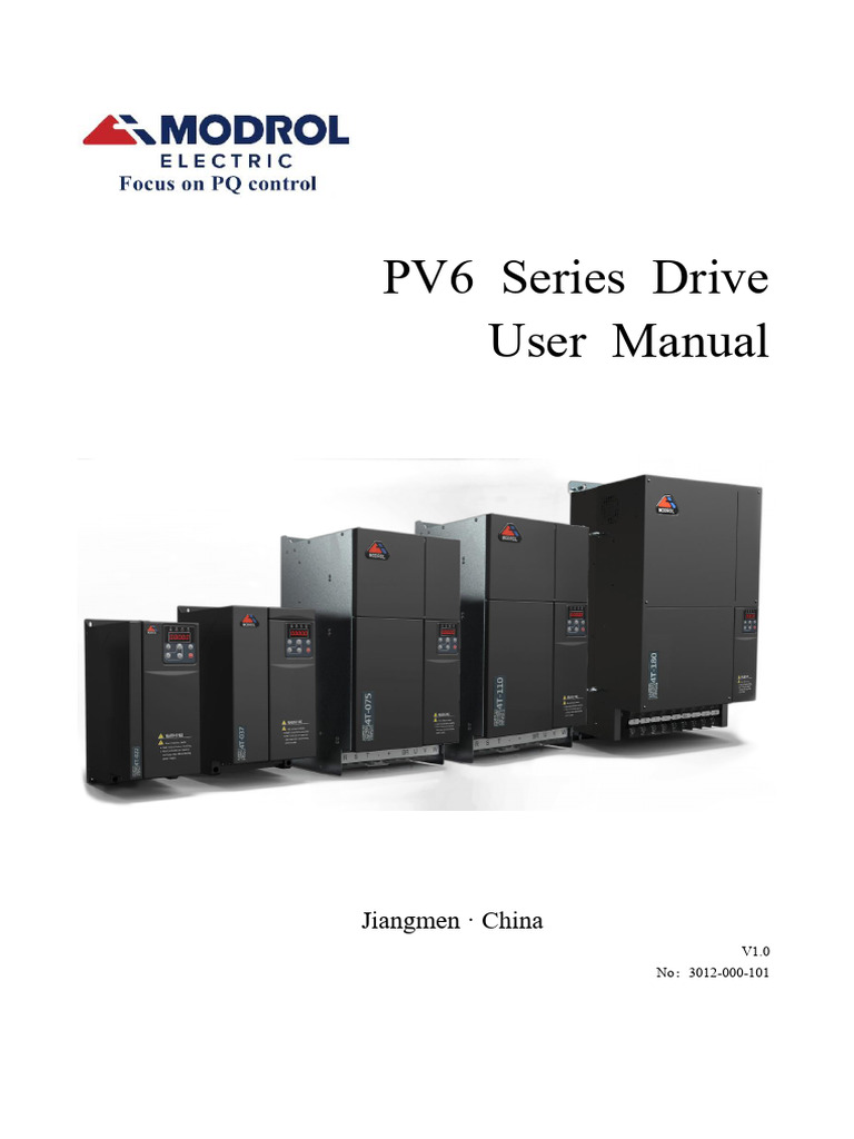 PV6 Series Servo Drive User Manual | PDF | Electrical Wiring | Debugging