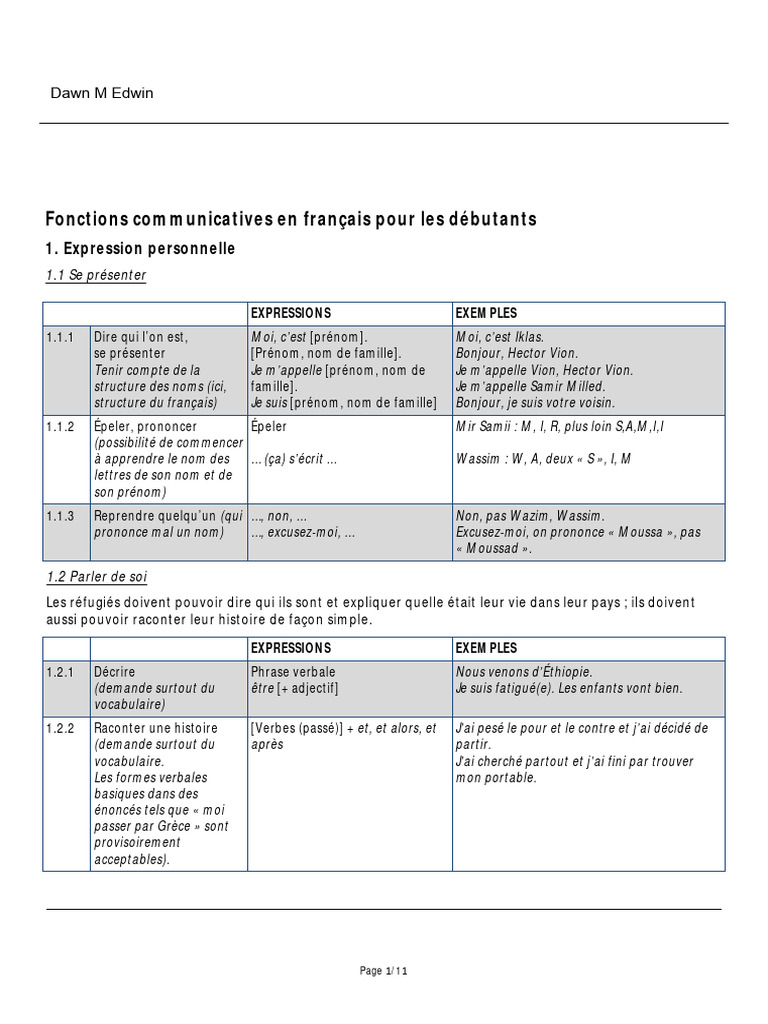 Expressions de communication essentielles | PDF