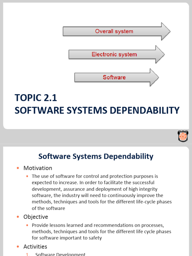 2.1 Software Systems Dependability-RevA | Download Free PDF | Safety | Certification