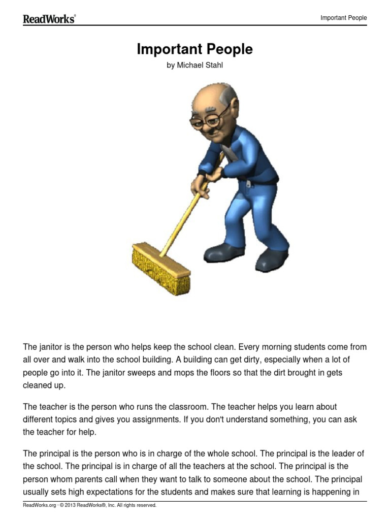 Important People | PDF