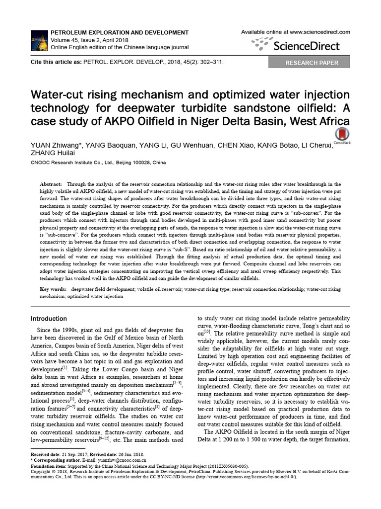 Water-Cut Rising Mechanism and Optimized Water Inj | PDF | Petroleum ...