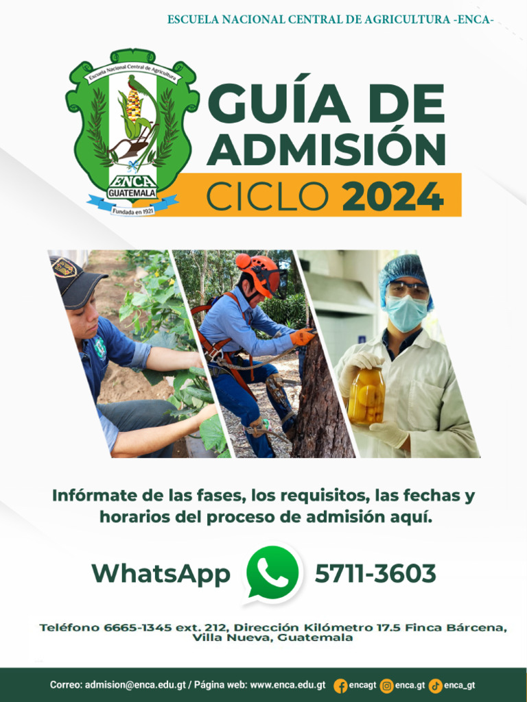 Guia de admisión enca 2024 | Descargar gratis PDF | Número racional ...