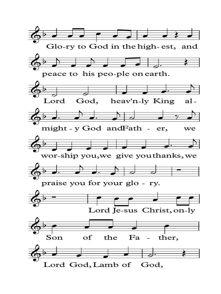 Glory To God Appleford - Partitur | PDF