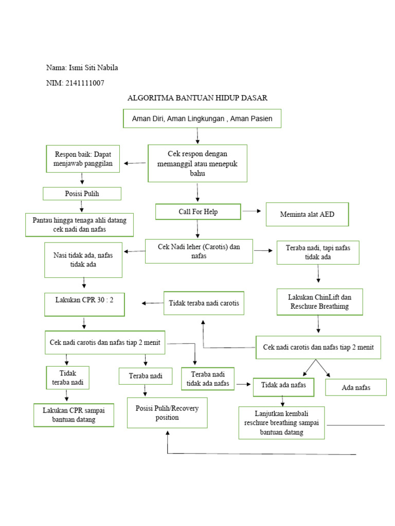 Algoritma BHD, Inisial Assesment, Triage Ismi | PDF