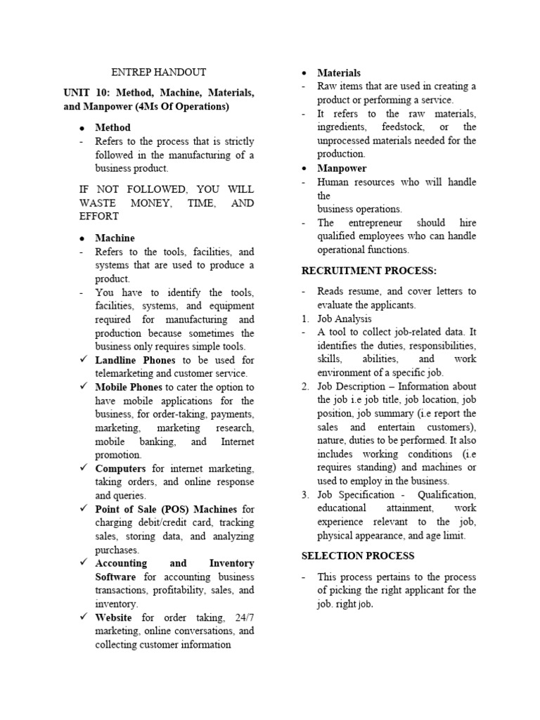 ENTREP HANDOUT | PDF | Debits And Credits | Bookkeeping