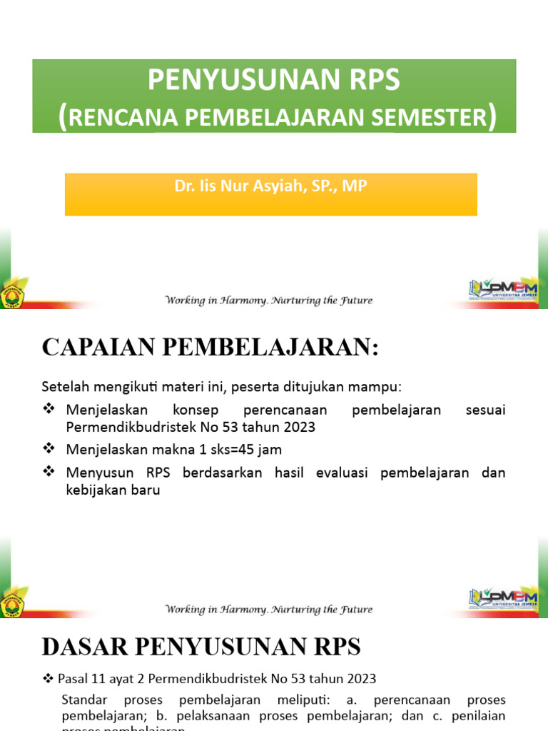 Penyusunan RPS | PDF | Seni