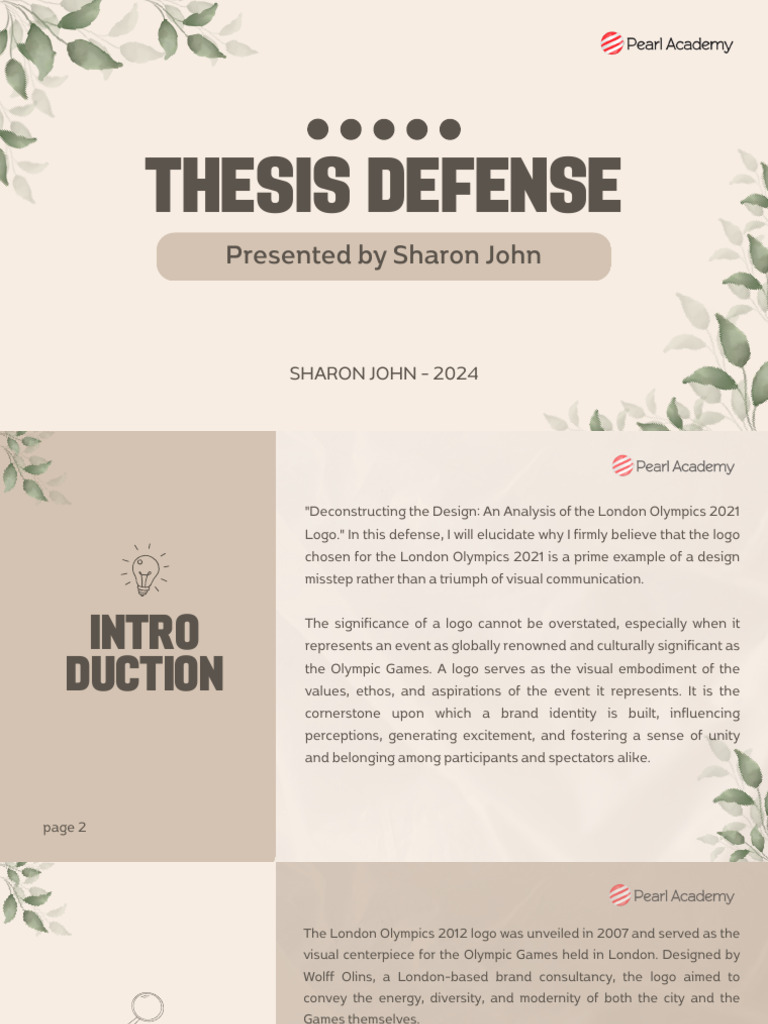 Olympics Logo Thesis Defense - Mid Term | PDF | Logos