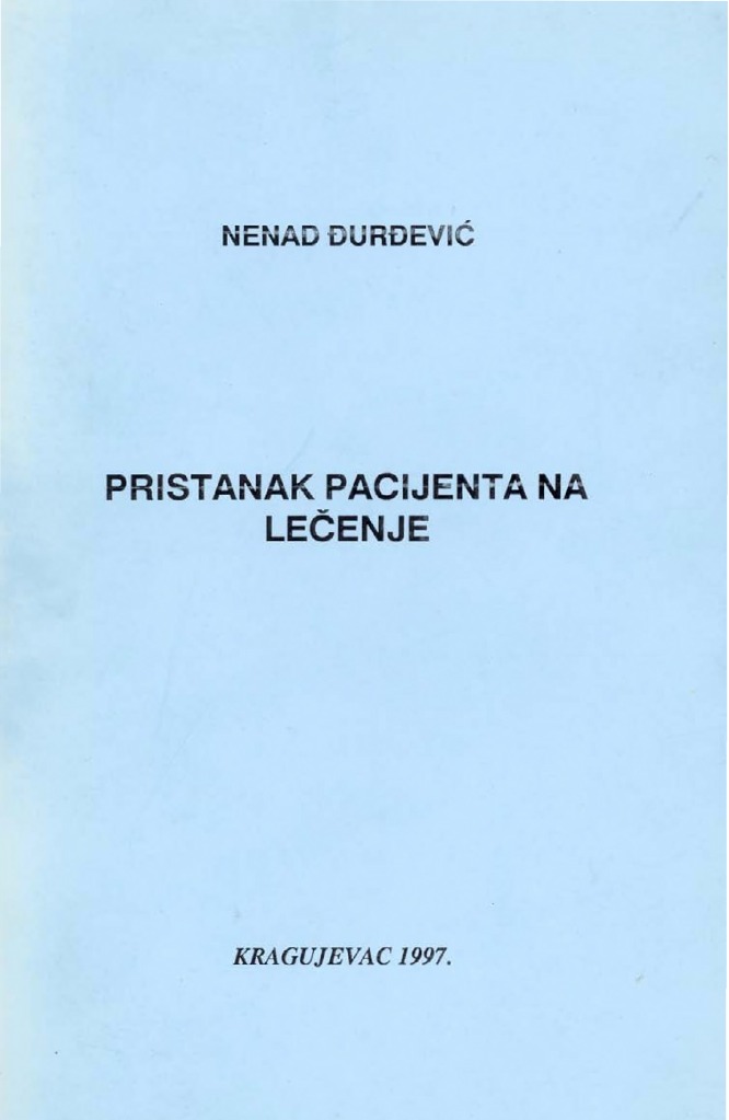 Nenad Djurdjevic - Pristanak Pacijenta Na Lecenje | PDF
