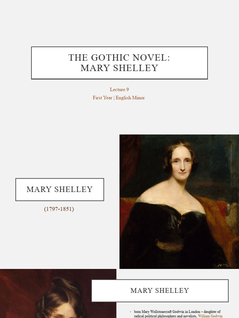 L9. The Gothic Novel - Mary Shelley | PDF | Mary Shelley | Frankenstein