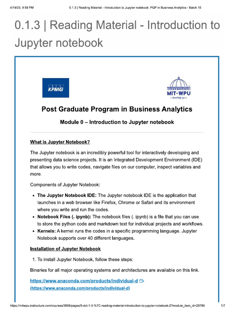 Introduction To Jupiter | PDF