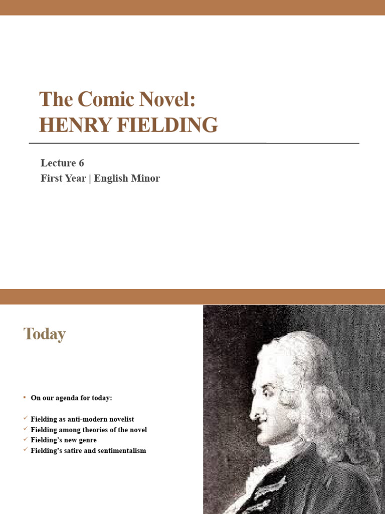 L6.the Comic Novel - Henry Fielding | PDF | Henry Fielding