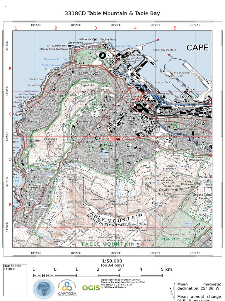 Table Mountain Topo | PDF