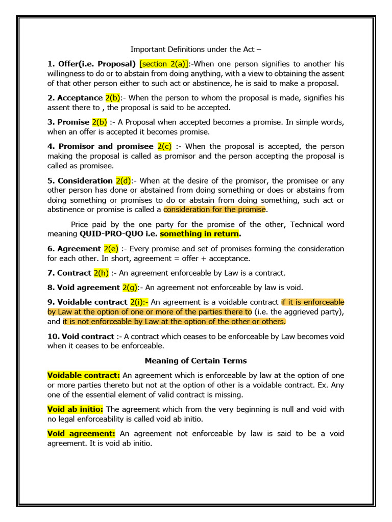 Contract 1 - 2 Sumanth | Download Free PDF | Offer And Acceptance | Consideration