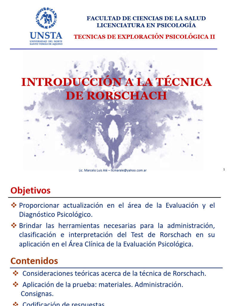 Modulo Rorschach | PDF | Color | Psicoanálisis