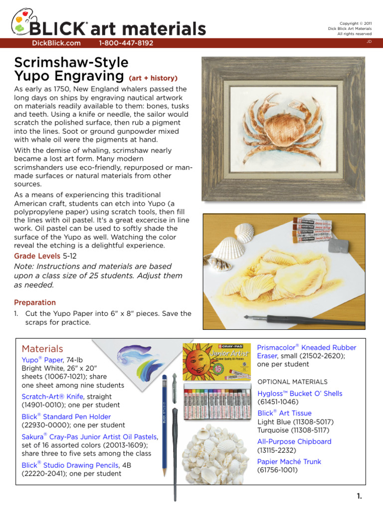 Scrimshaw Yupo Engravings | PDF | Drawing