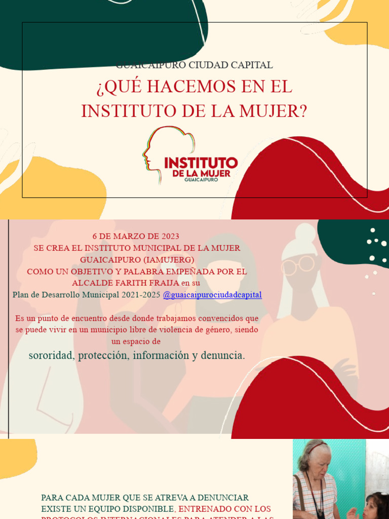 ¿Qué Hacemos en El Instituto de LA MUJER | PDF | Mujer | Género