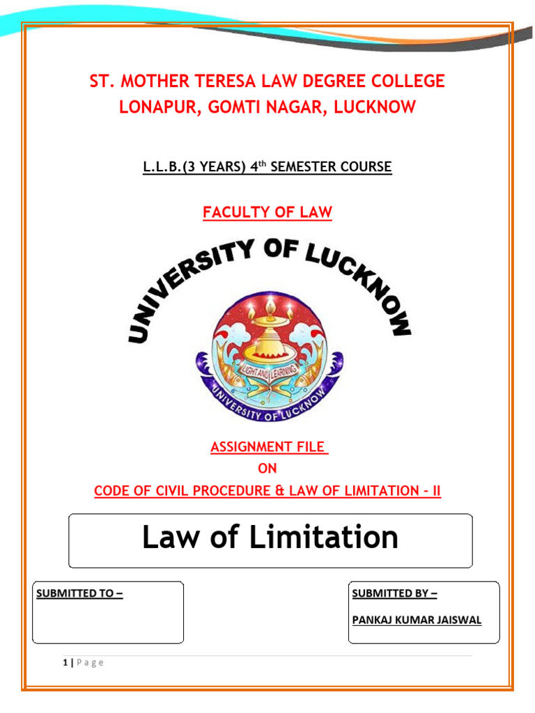 Code of Civil Procedure & Law of Limitation - Ii | PDF | Lawsuit | Tort
