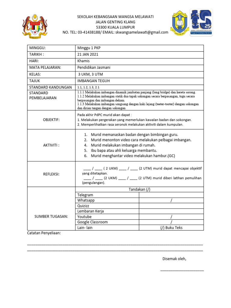 RPH PDPR PKP 2021 | PDF