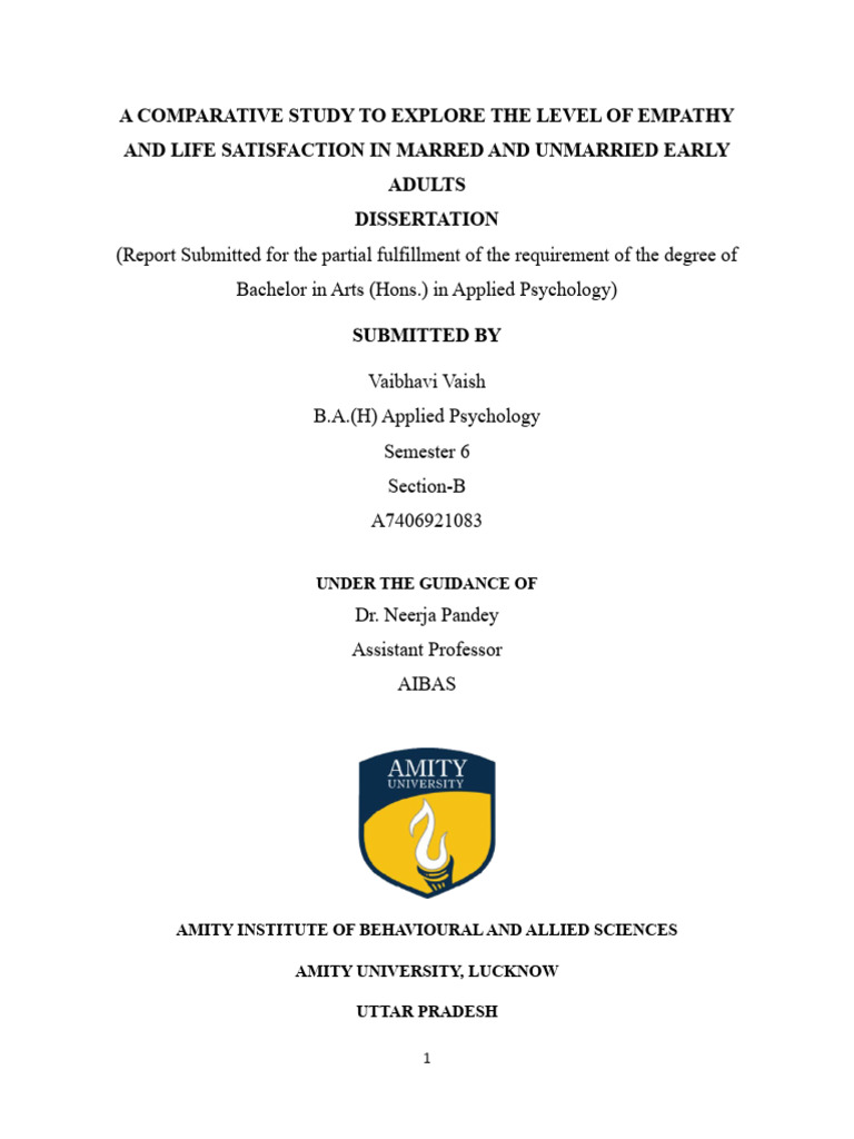 final ntcc vaibhaviii | PDF | Empathy | Attachment Theory