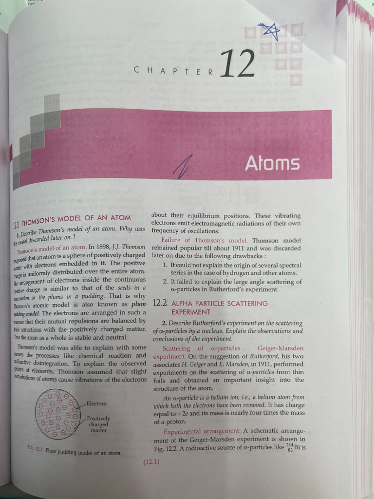 Chapter-12 - Atoms | PDF
