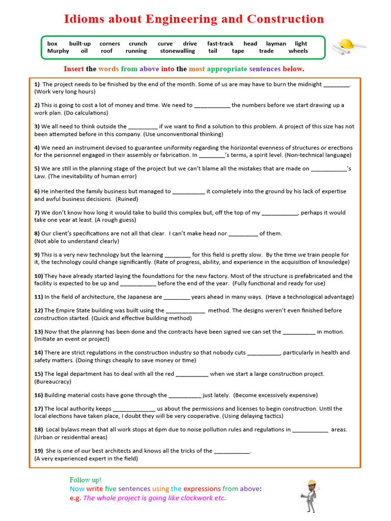 Construction Idioms and Their Origins | PDF | Laity | Industrial Revolution