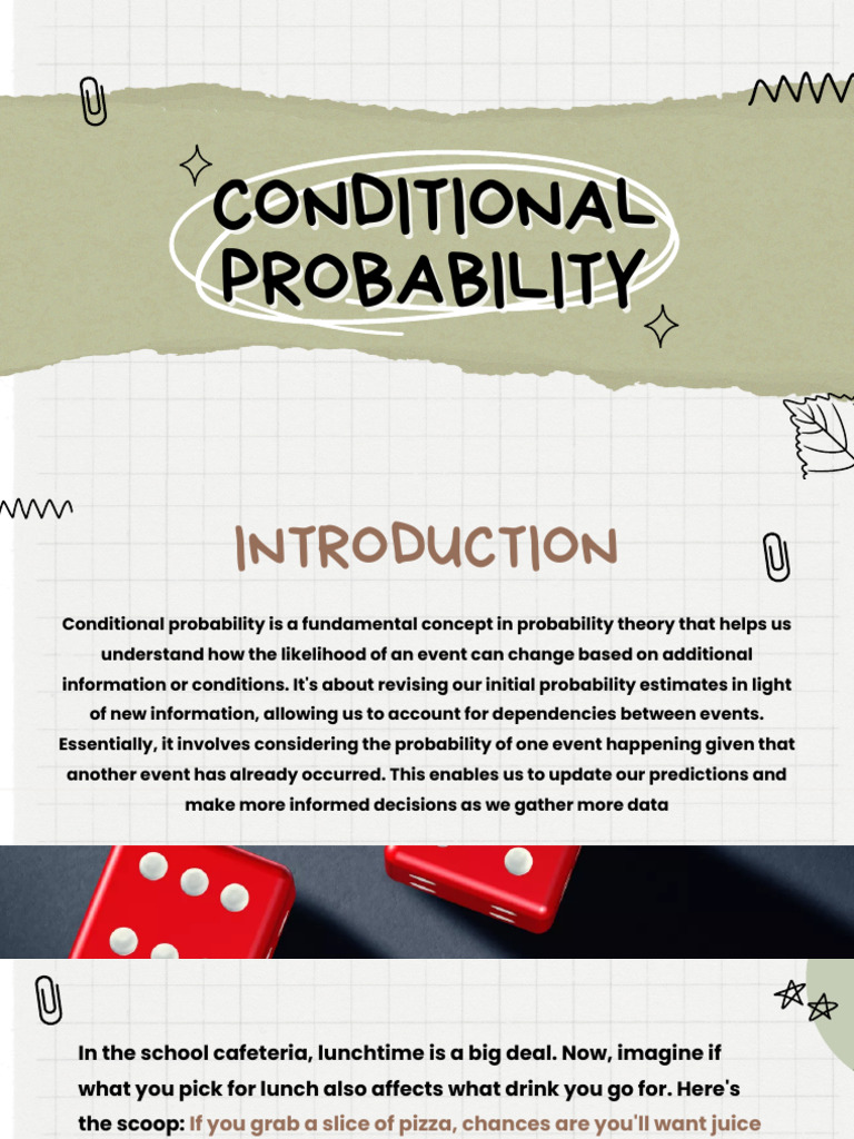 Conditional Probability | PDF | Probability | Odds