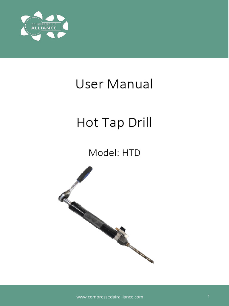 Hot Tap Drill User Manual | PDF | Tap (Valve) | Valve
