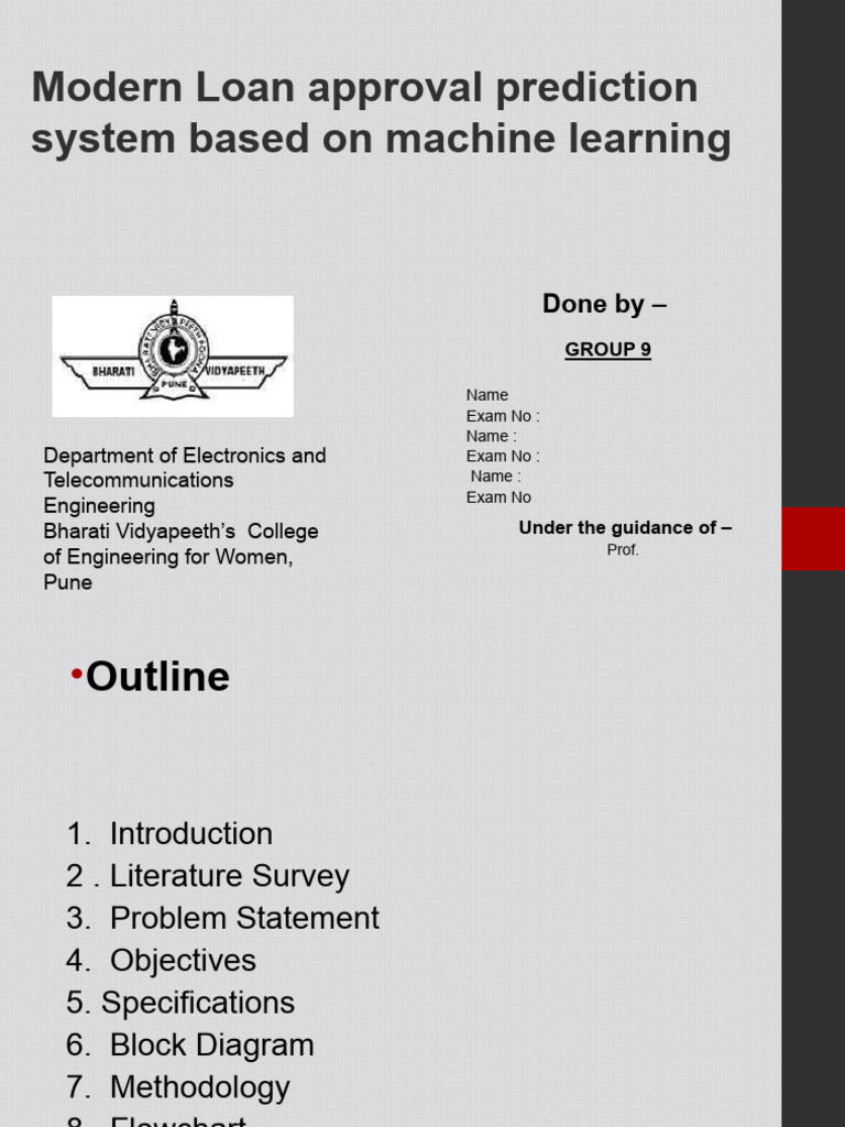 Loan Approval - PPT | PDF | Machine Learning | Support Vector Machine