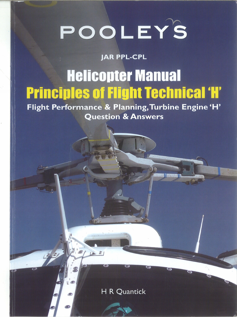 Principles of Flight Technical (Helicopter Manual) - Pooleys | PDF