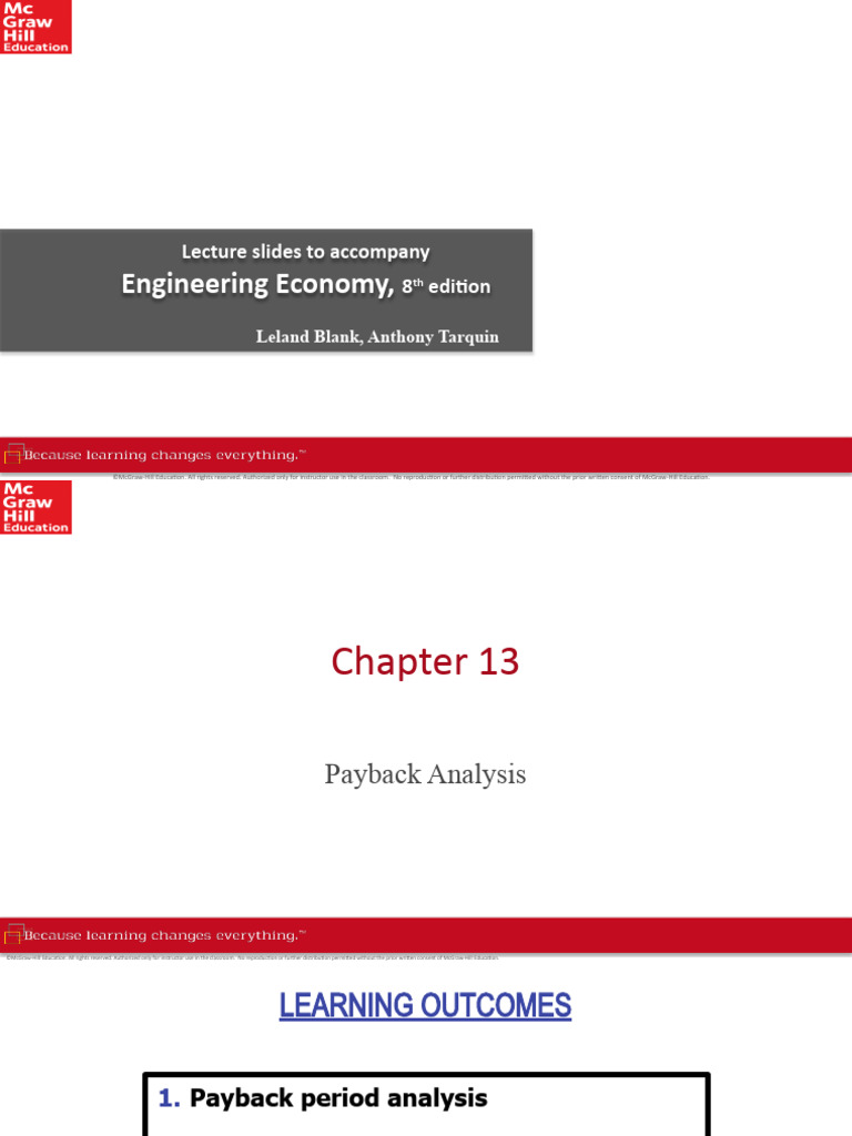 Payback Period Analysis Overview | PDF | Economics | Economies