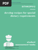 SITHKOP015 Project Portfolio | PDF | Menu | Food And Drink Preparation