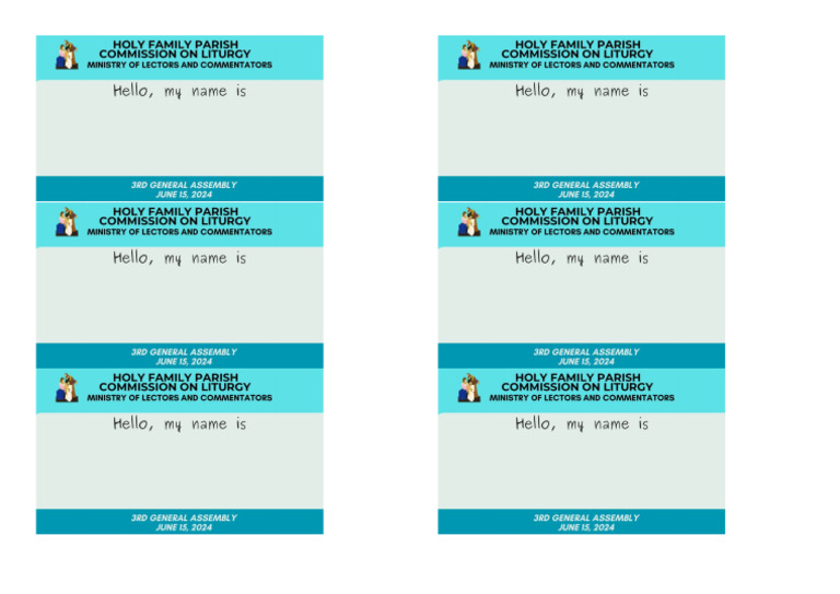 Name Tag | PDF