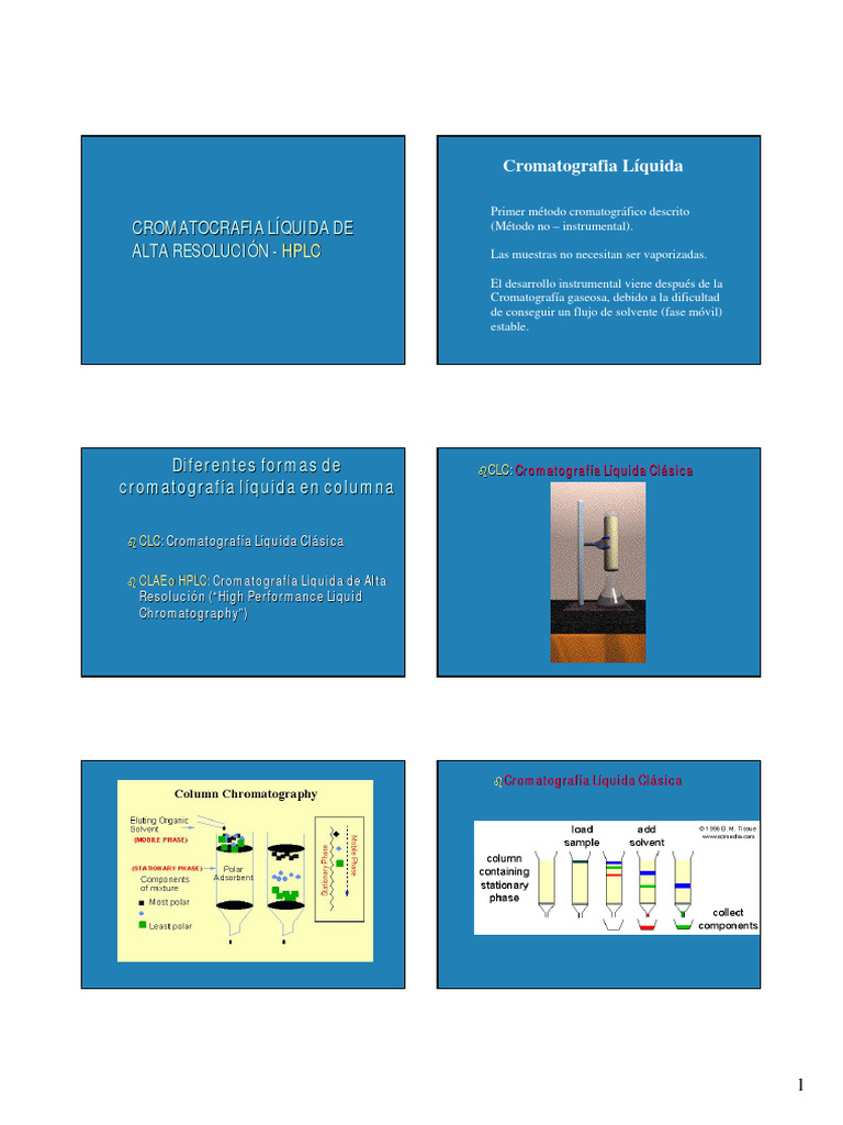 Cromatografia_HPLC | PDF | Cromatografía líquida de alto rendimiento ...