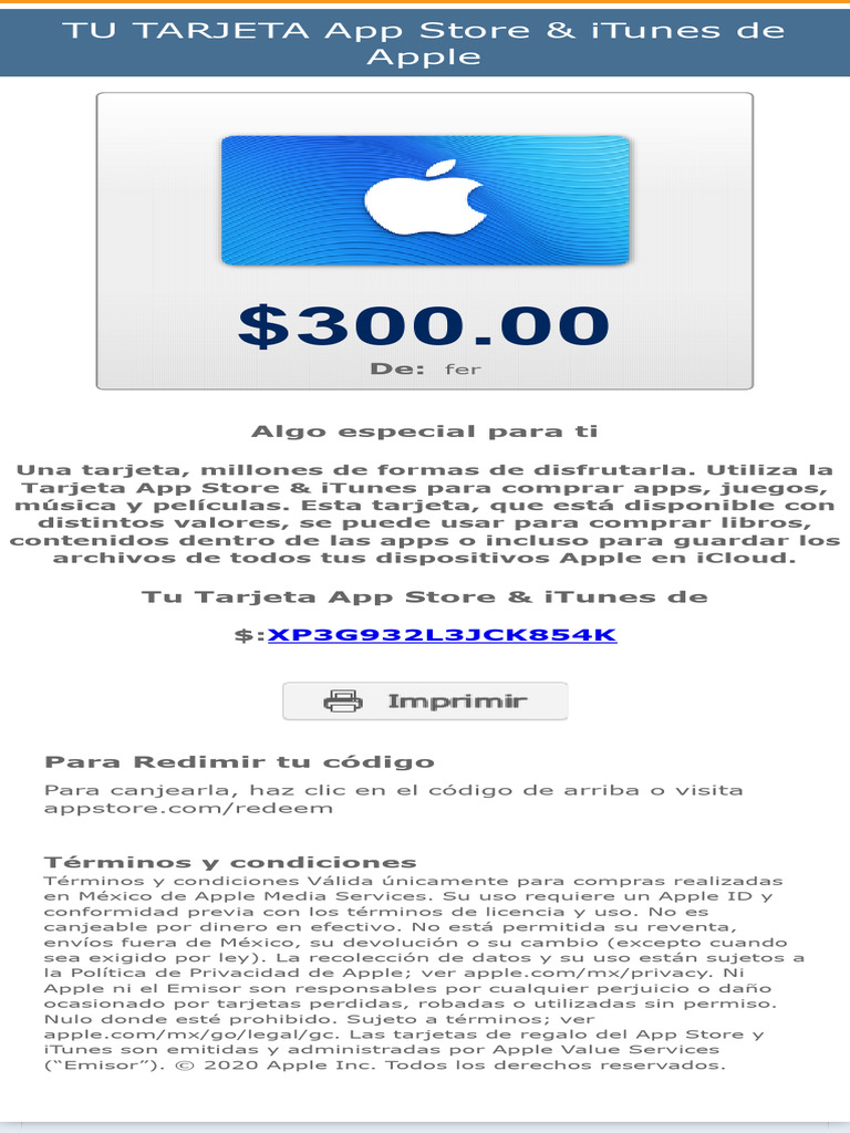 Términos de Tarjeta App Store México | PDF