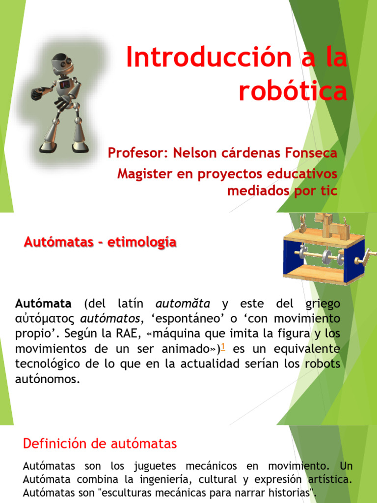 Introducción A La Robótica Automatas NCF 2024 Folleto y Cubo | PDF | Robótica | Robot